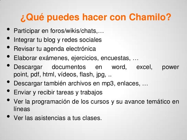 Plataforma Educativa - Chamilo
