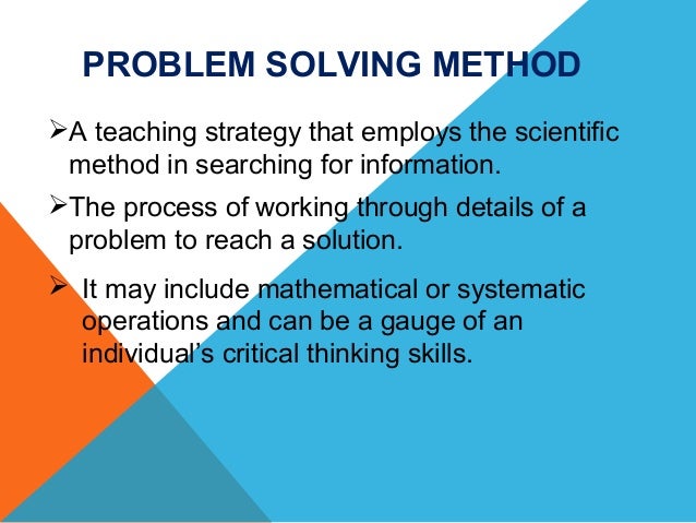  Scientific Method Of Problem Solving Scientific Method For Problem 