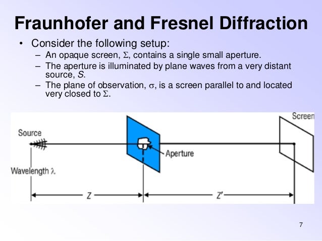 Fresnel fraunhofer diffraction - marQas