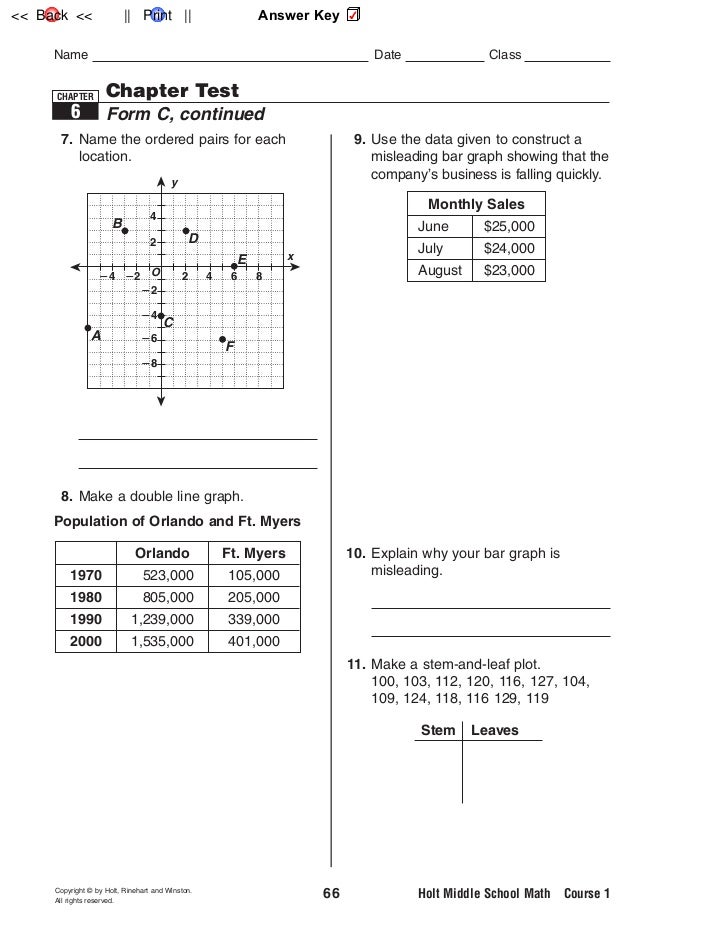 Chapter Tests Chapter Tests