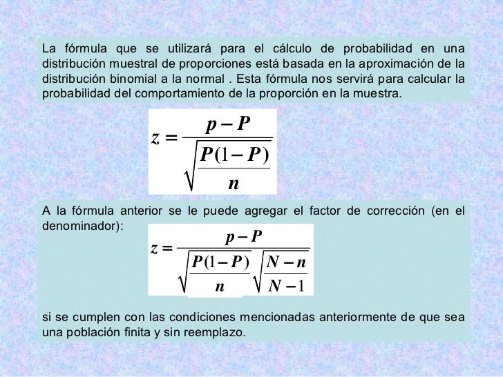 Distribucion muestral de proporciones