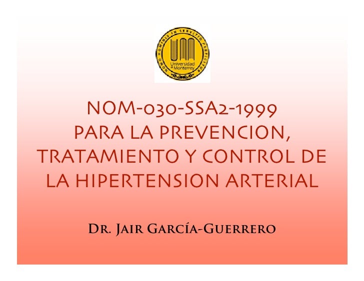 Norma Oficial De Hipertension Arterial Pdf
