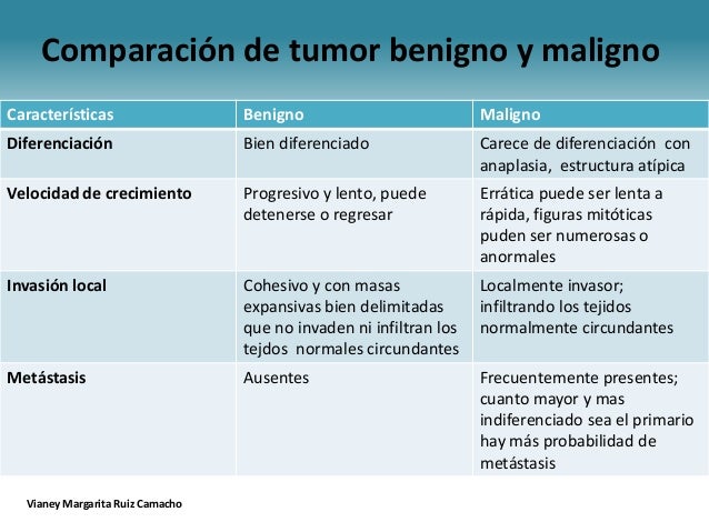 Clasificación de las neoplasias benignas y malignas Clasificación de las neoplasias benignas y malignas