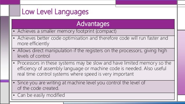 Classification Of Programming Languages