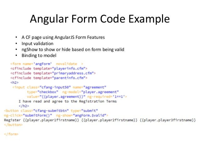 Building ColdFusion And AngularJS Applications