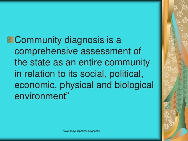 Community Diagnosis community-diagnosis