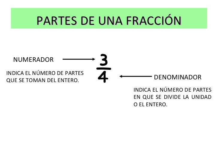 Conceptos De Fracciones