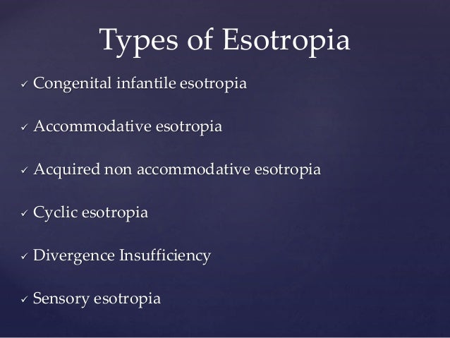 Congenital Infantile Esotropia