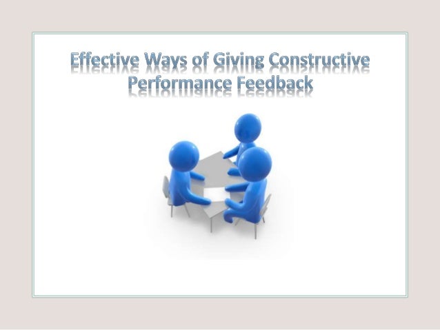 Constructive Performance Feedback constructive-performance-feedback