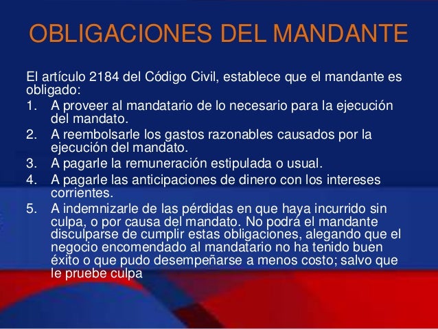 Contrato De Mandato