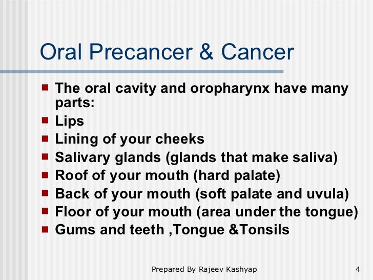 Copy Of Oral Precancer Andcancer