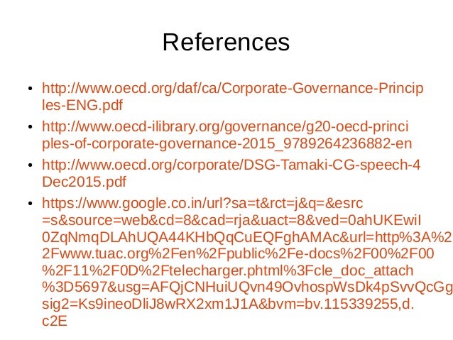 Corporate governance oecd principles sep 2015 Corporate governance oecd principles sep 2015