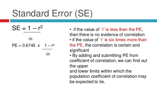 Correlation Continued