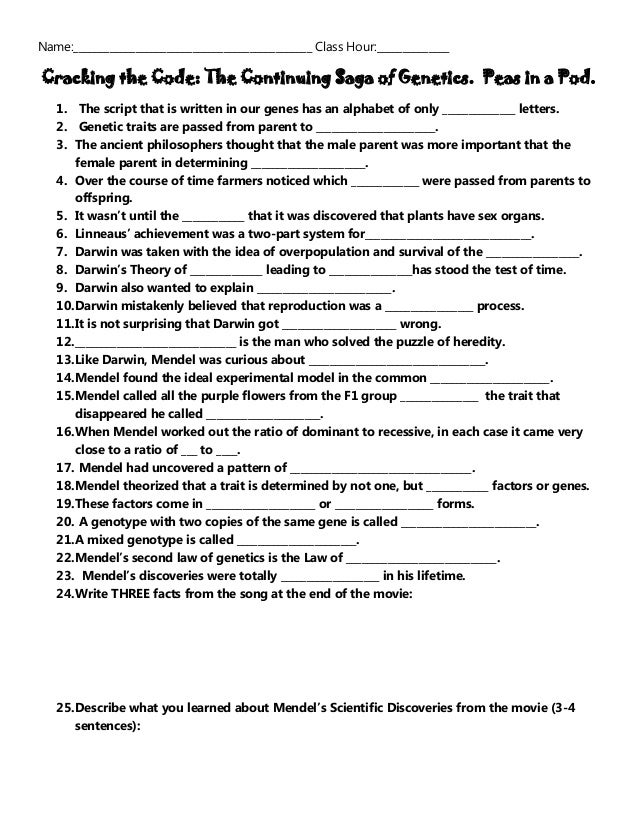 Genetic Code Worksheets Genetic Code Worksheets