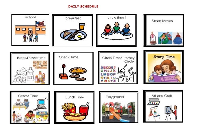 Pre K Daily Schedule C Ile E H kmedin Pre K Daily Schedule C Ile E H kmedin