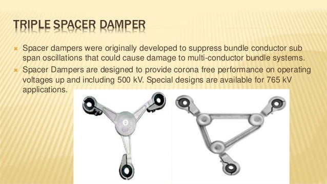 Dampers used in electrical transmission lines