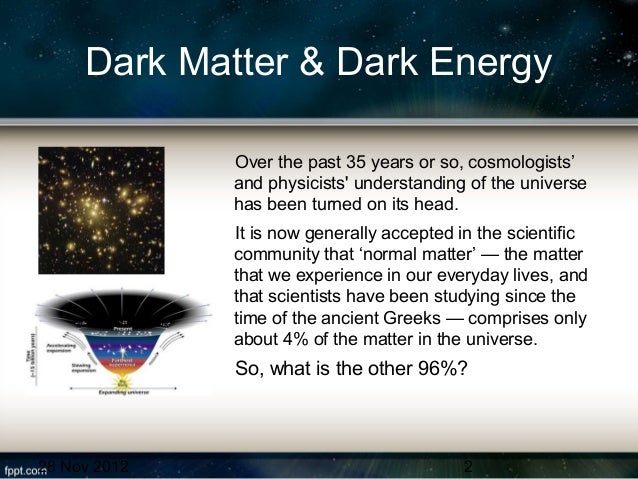 Dark Matter and Dark Energy
