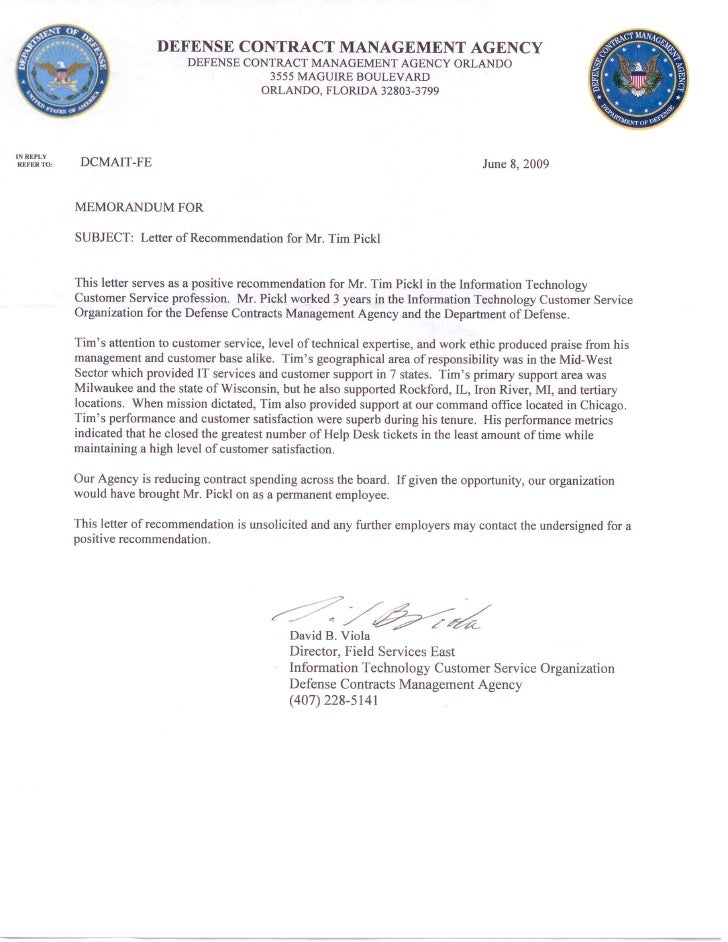 Dcma Letter Of Recommendation dcma-letter-of-recommendation