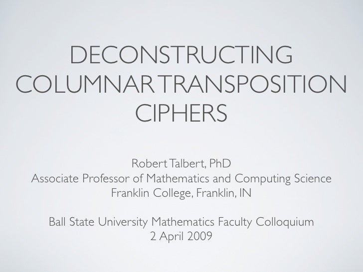 How To Solve Columnar Transposition Cipher Sparkpriority