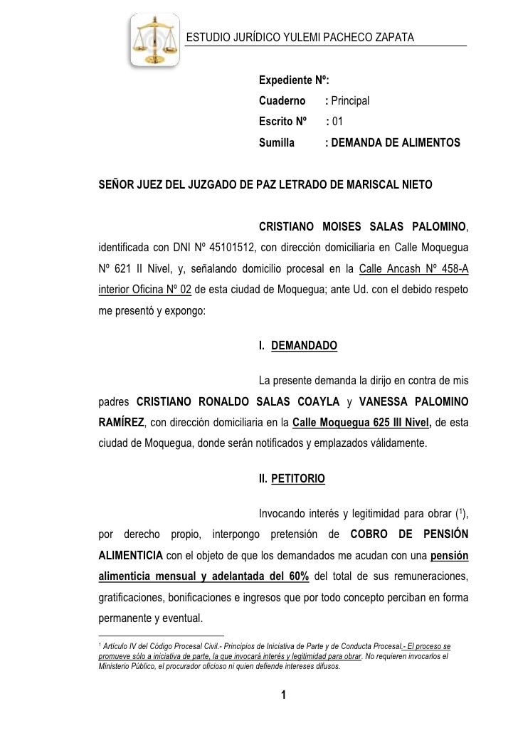 Modelo De Escrito Para Demanda De Alimentos Menores D - vrogue.co Modelo De Escrito Para Demanda De Alimentos Menores D - vrogue.co