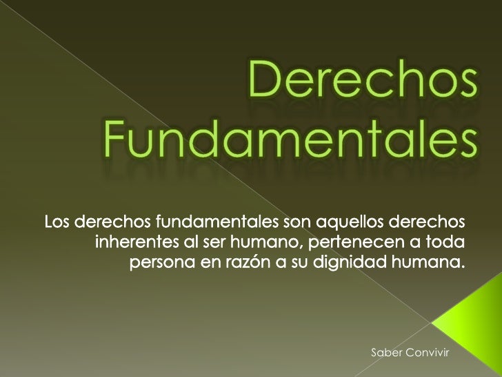 Derechos Fundamentales