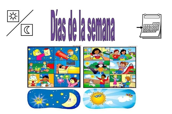 Dibujos dias de la semana - Imagui