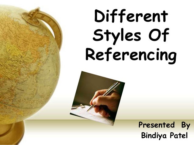 Different Style Of Referencing different-style-of-referencing