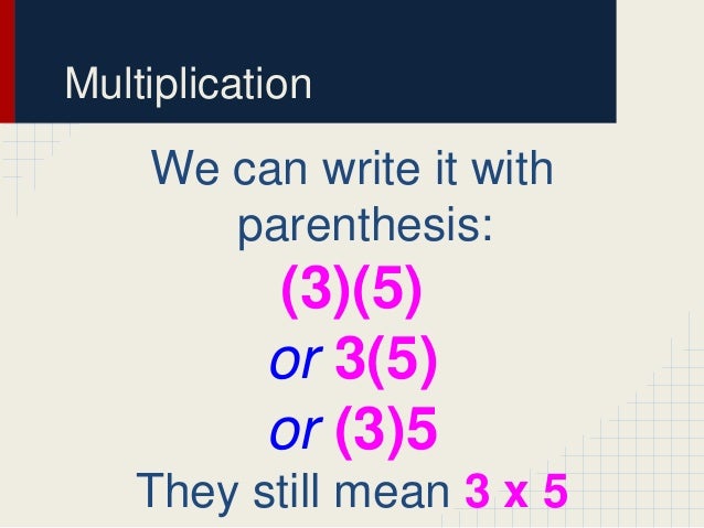 Different Ways To Write Multiplication And Division Different Ways To Write Multiplication And Division