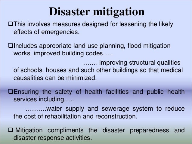 Disaster management