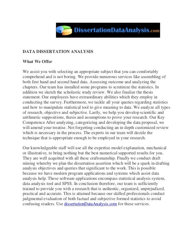 Analysis Of Data In Thesis How To Make A Data Analysis In Thesis 1Q5A