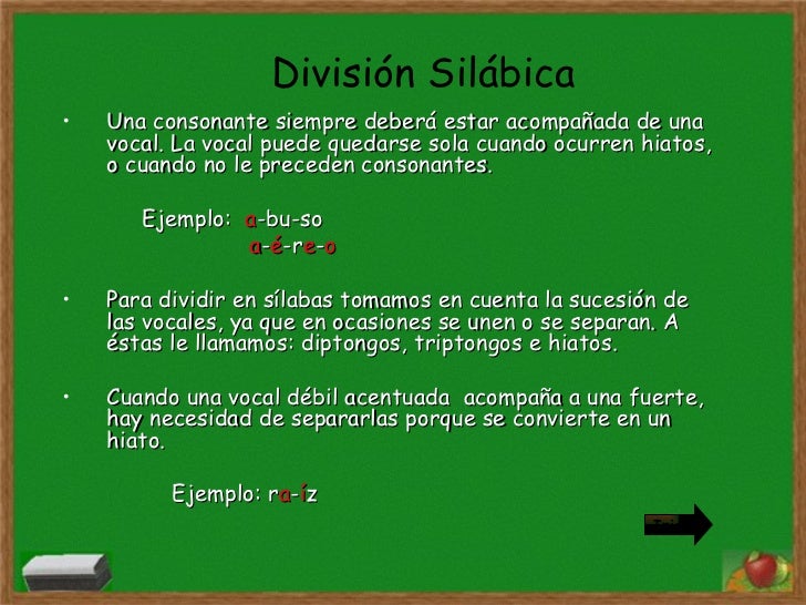 División Silábica