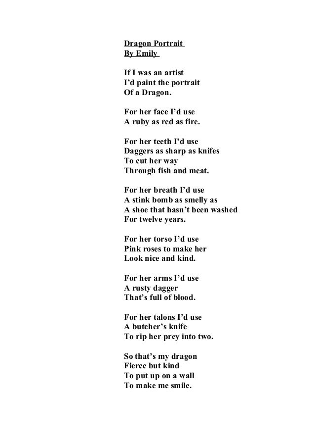 Dragon poems