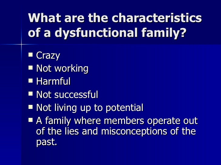 Dysfunctional Families dysfunctional-families