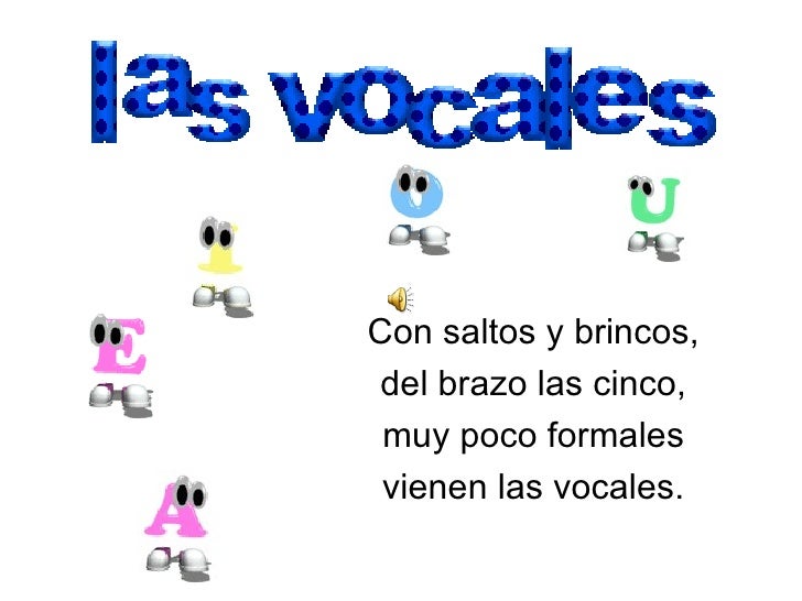 Poesia las vocales - Imagui