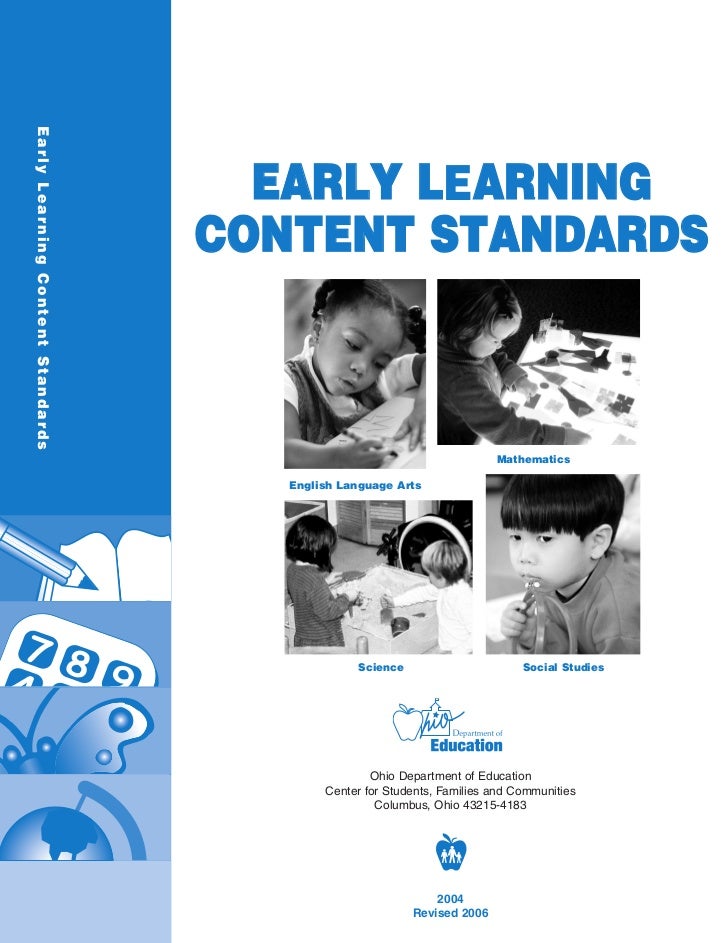Early Learning Content Standards Of Ohio early-learning-content-standards-of-ohio