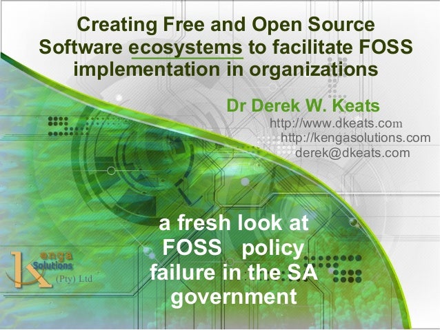 Creating Free And Open Source Software Ecosystems To Facilitate Foss