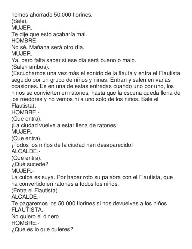 Ejemplo de guion teatral Ejemplo de guion teatral