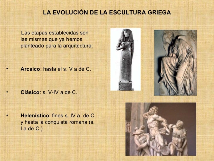 El Arte Griego La Escultura General Y Arcaica
