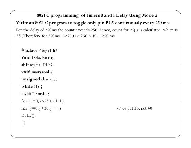 Embedded Development Embedded C Programming Based On 8051 Microcontroller