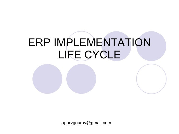 ERP Implementation Life Cycle ERP Implementation Life Cycle