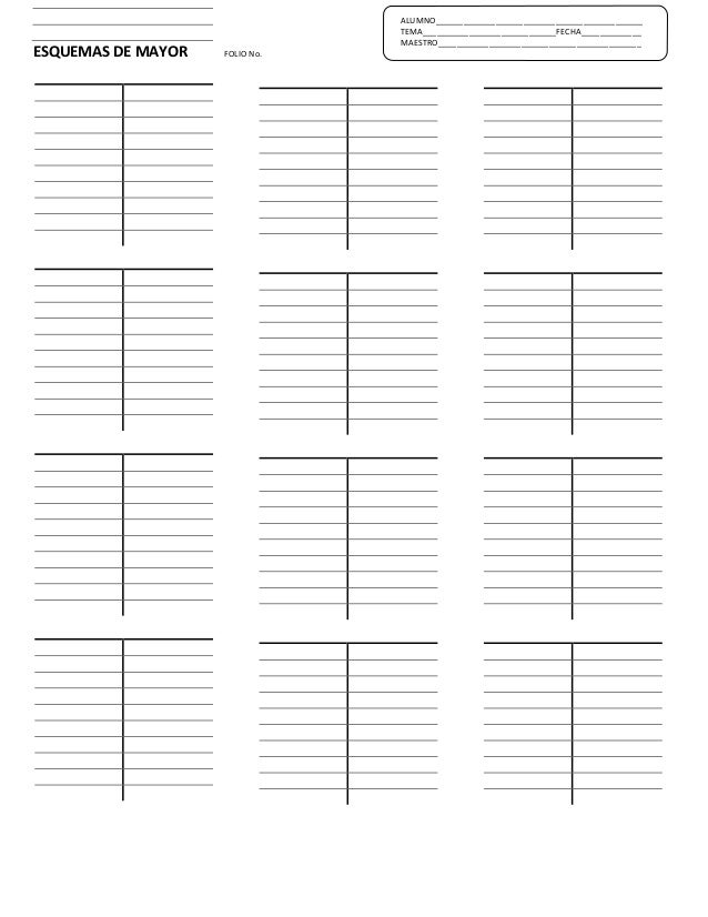 Como llenar el Esquema de Mayor paso a paso ⭐