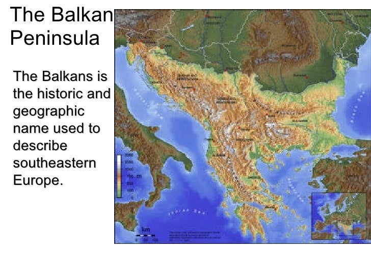 Balkan Peninsula Physical Map