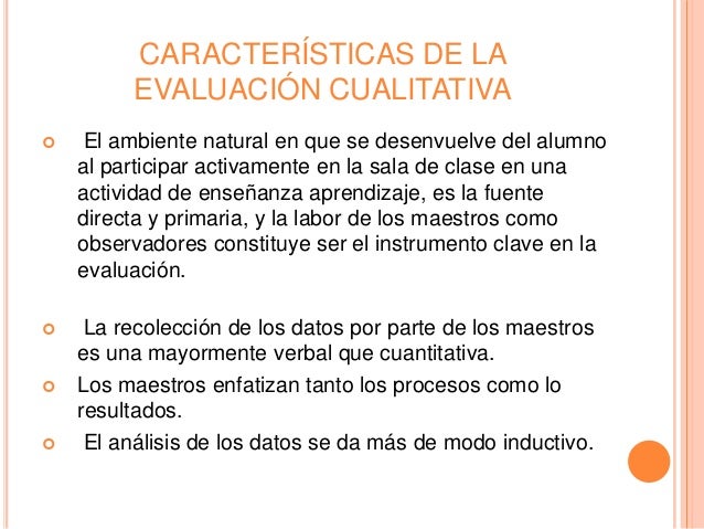 Evaluacion Del Proceso Educativo Evaluacion Cualitativa Y Cuantitativa ... Evaluacion Del Proceso Educativo Evaluacion Cualitativa Y Cuantitativa ...