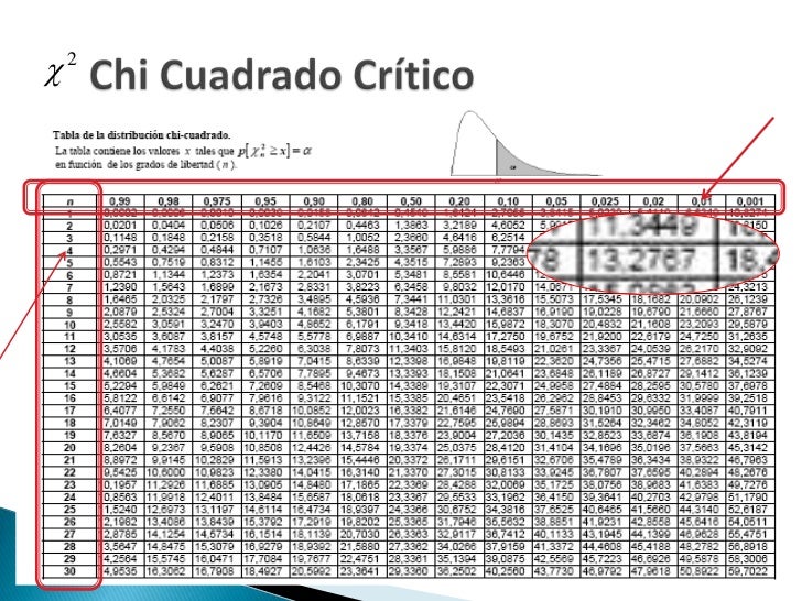 Distribucion De Chi Cuadrado
