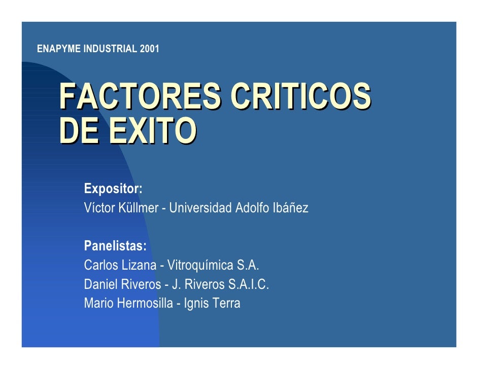 Factores Critico De Exito Para La Pyme Industrial[1]