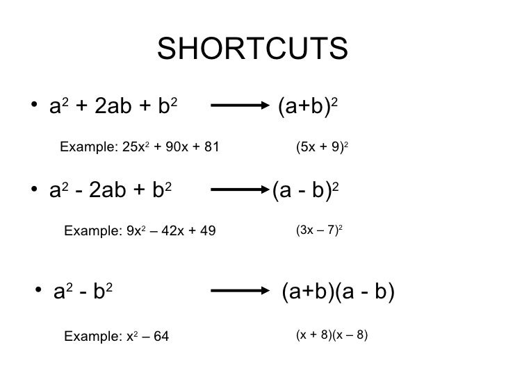 Factoring Quadratic Expressions Factoring Quadratic Expressions