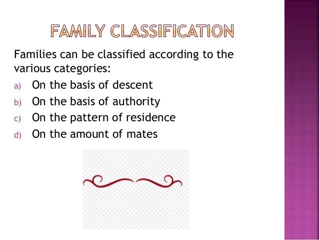 Family structures & Classification (for a Sociology Presentation)