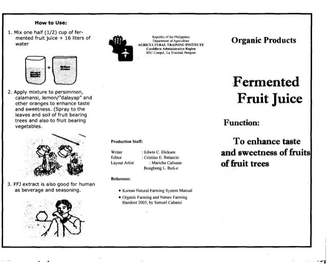 Fermented fruit juice (organic products) Fermented fruit juice (organic products)