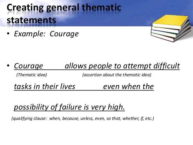  Whats A Theme Statement How To Write A Thematic Statement 2019 01 19