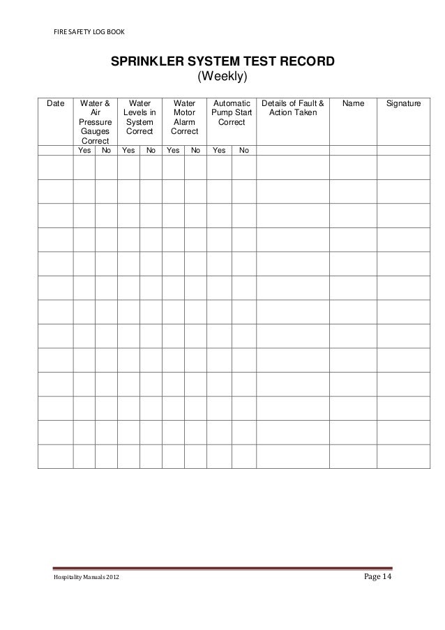 Printable Fire Alarm Log Sheet Template Printable Templates Printable Fire Alarm Log Sheet Template Printable Templates